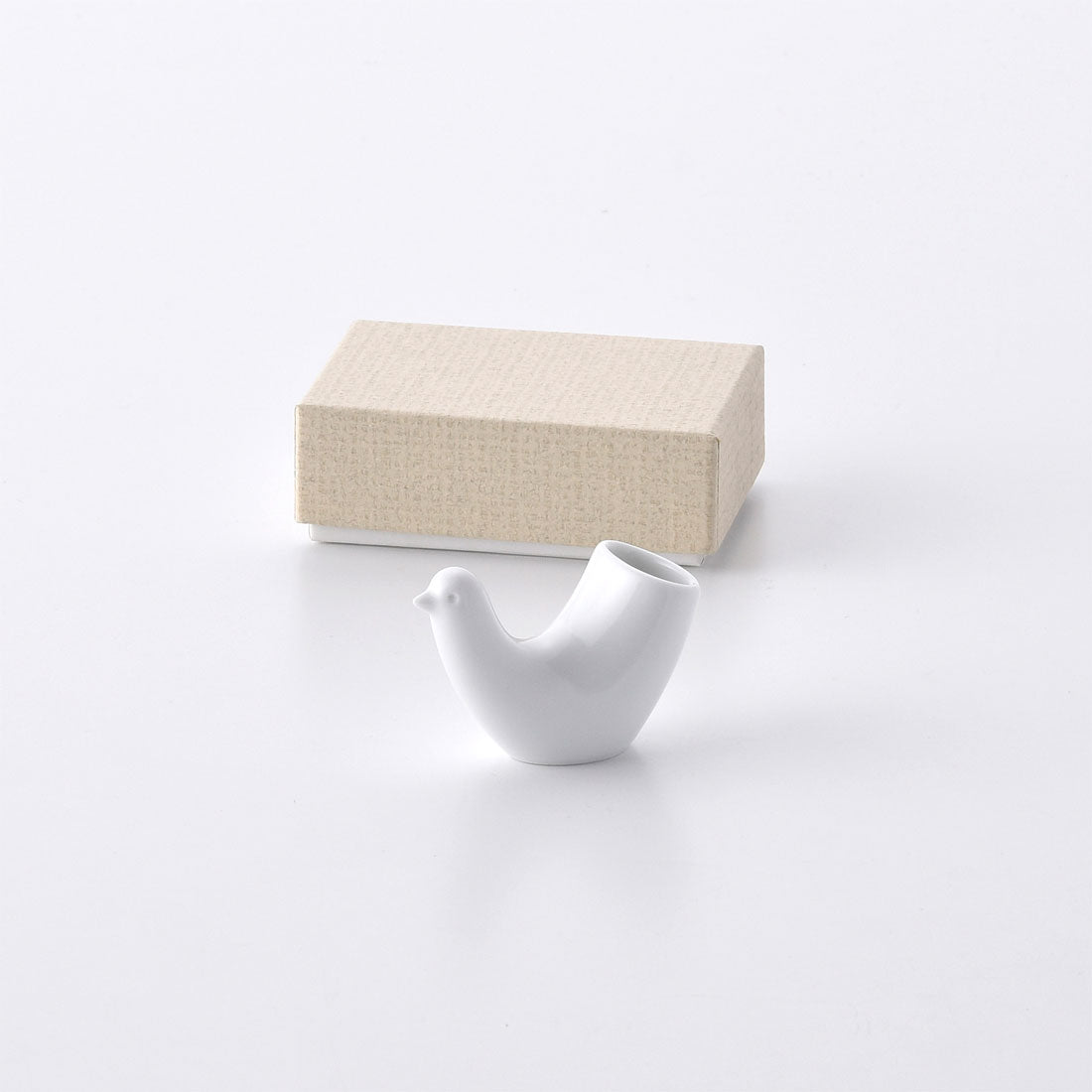 【ギフト】TOTTO とり型ようじ立て 白マット 1点 | 白山陶器直営オンラインストア